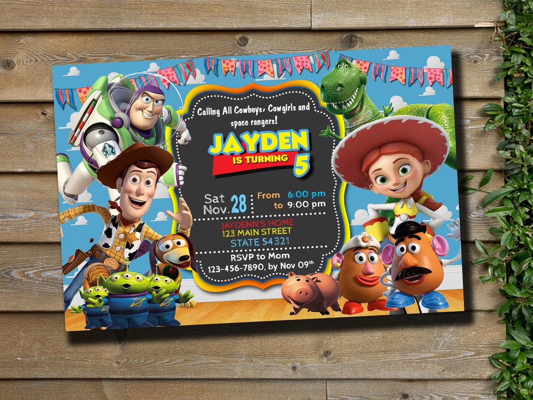 Toy Story Invitation Toy Story Invite Digital Invitation - Etsy