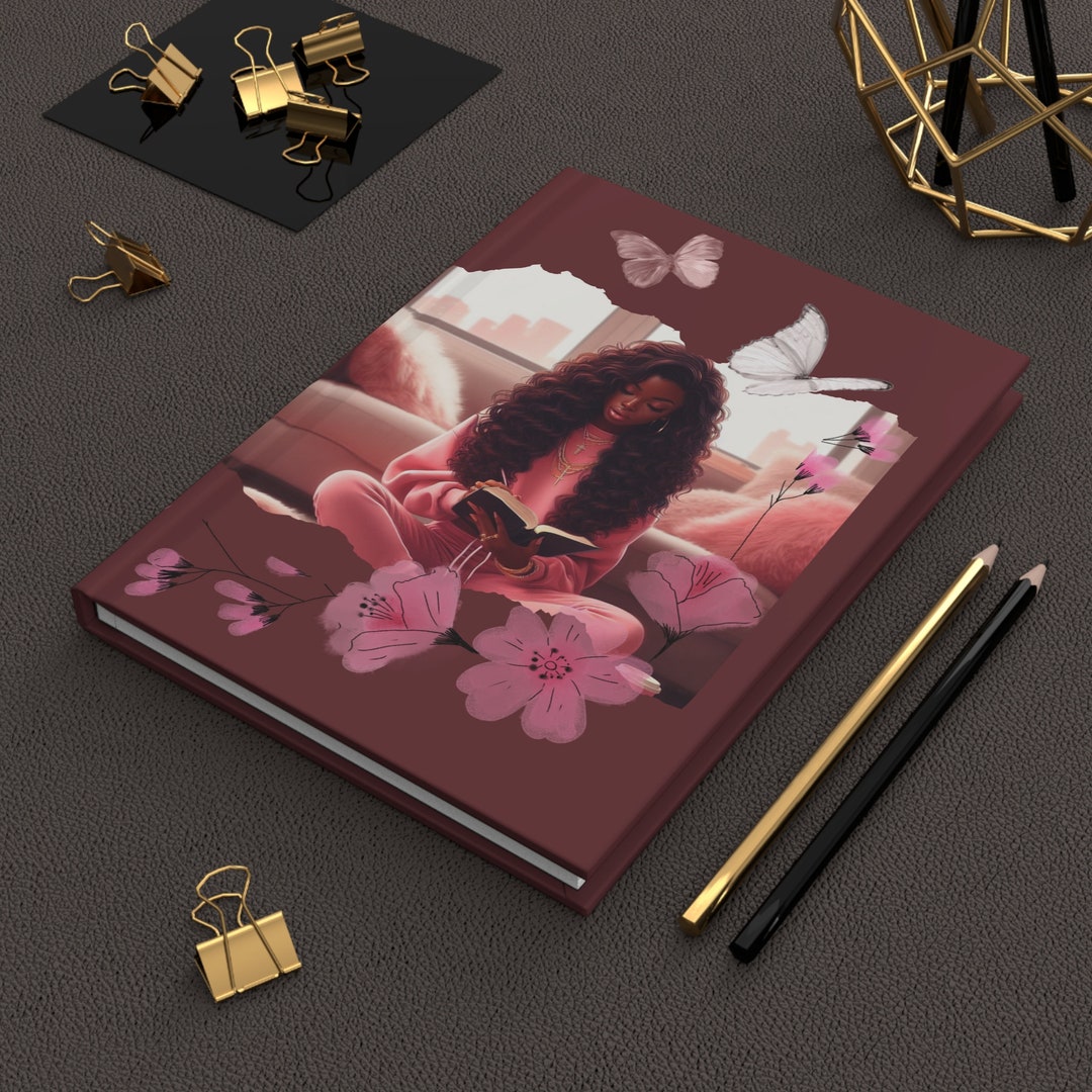 Hardcover Matte Journal, Journals for Black Women, African American ...