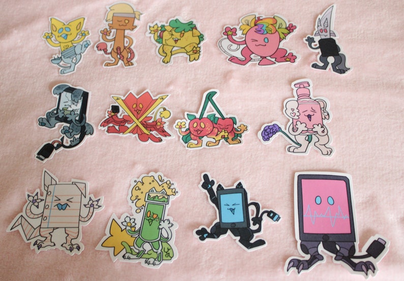 Inanimate Insanity Fan Made All Characters Chibi Sticker Set - Etsy