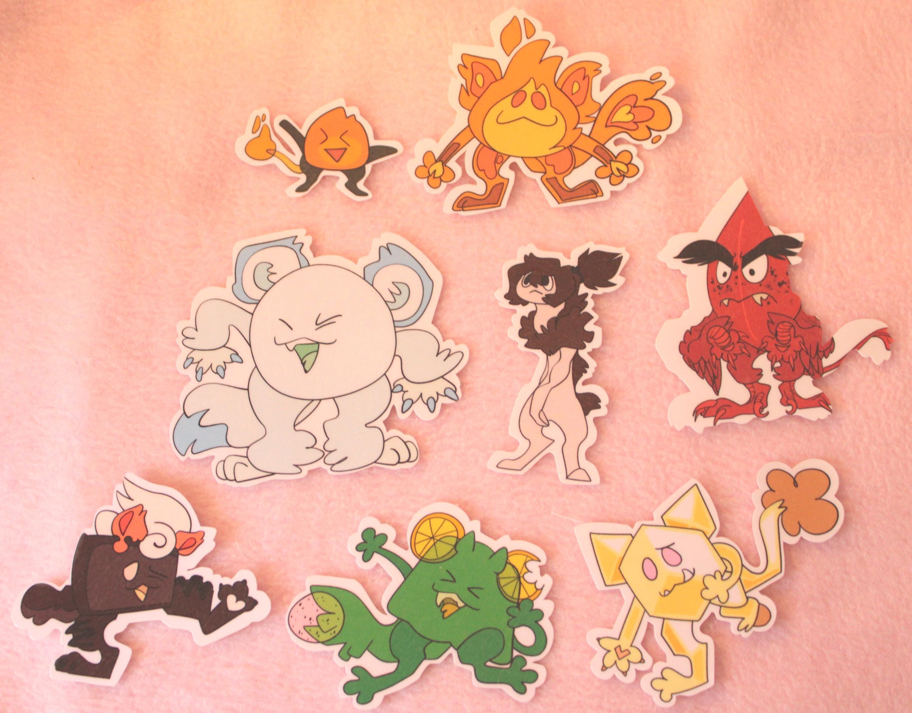 Chibi BFDI 2023 Sticker Pack | Fan Made Battle for Dream Island ...