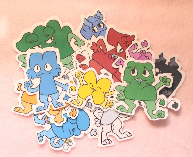 Numbers BFDI Sticker Pack | Fan Made Battle for Dream Island Stickers ...