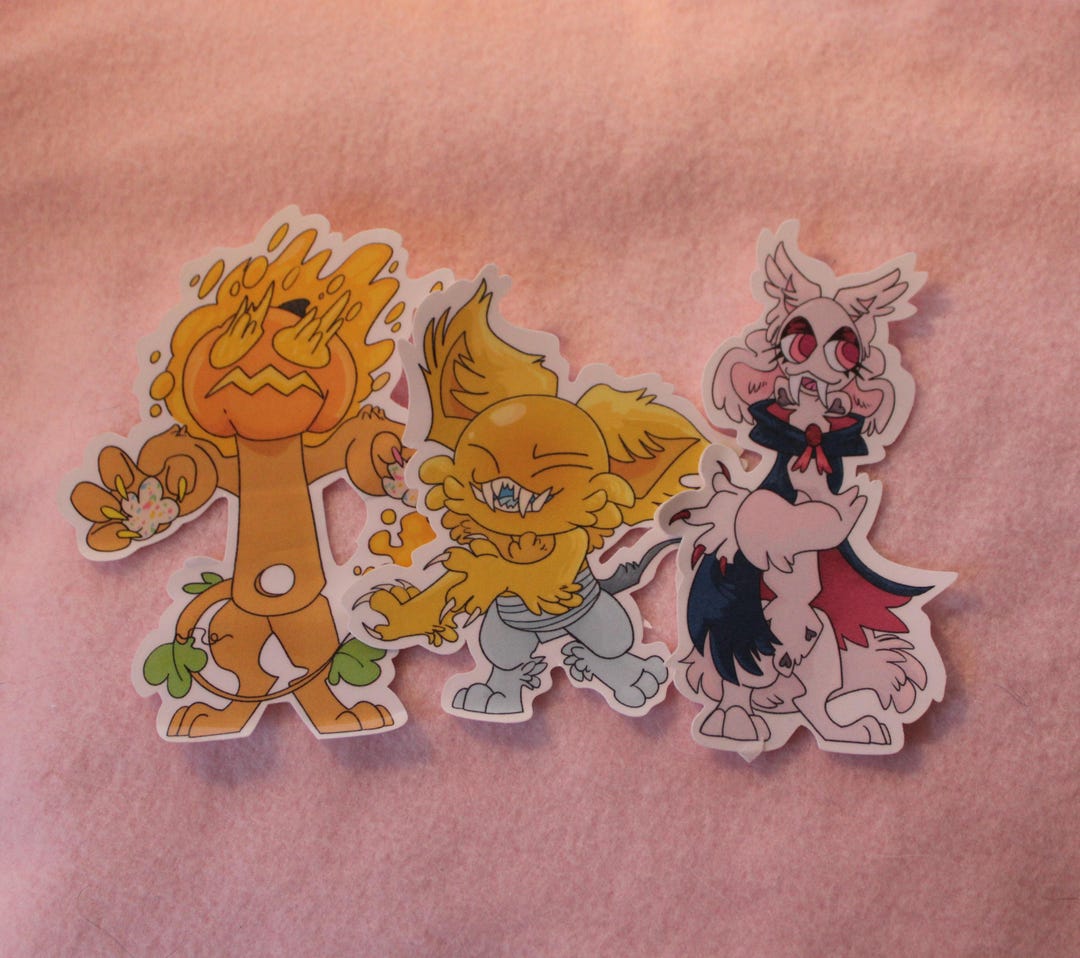 Inanimate Insanity Halloween Monsters Sticker Set - Etsy