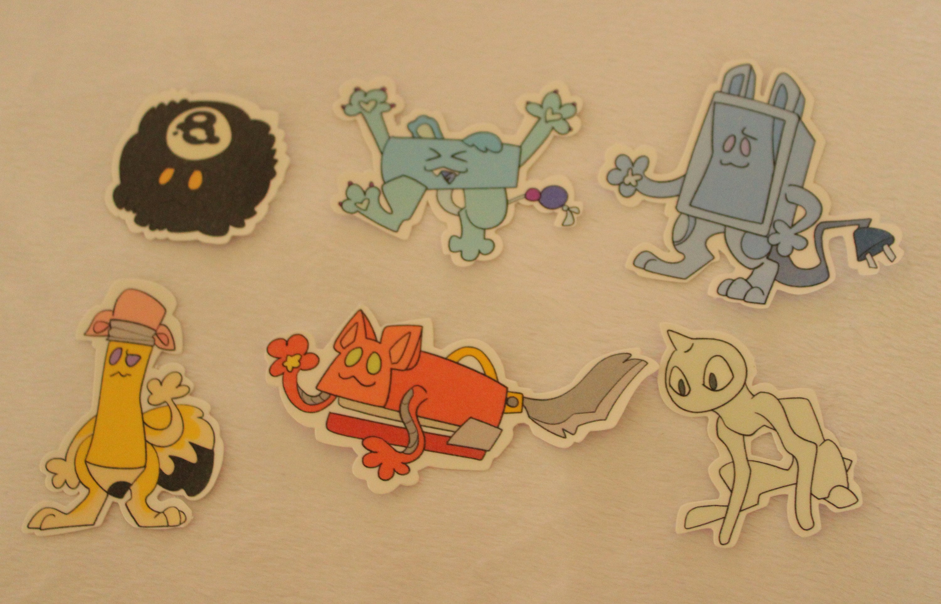 BFDI All Characters Chibi Sticker Set - Etsy