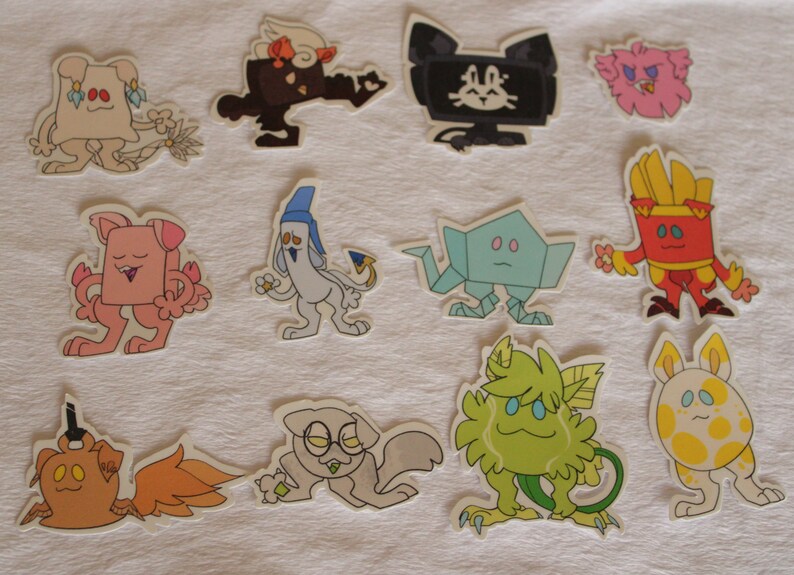 BFDI All Characters Chibi Sticker Set - Etsy