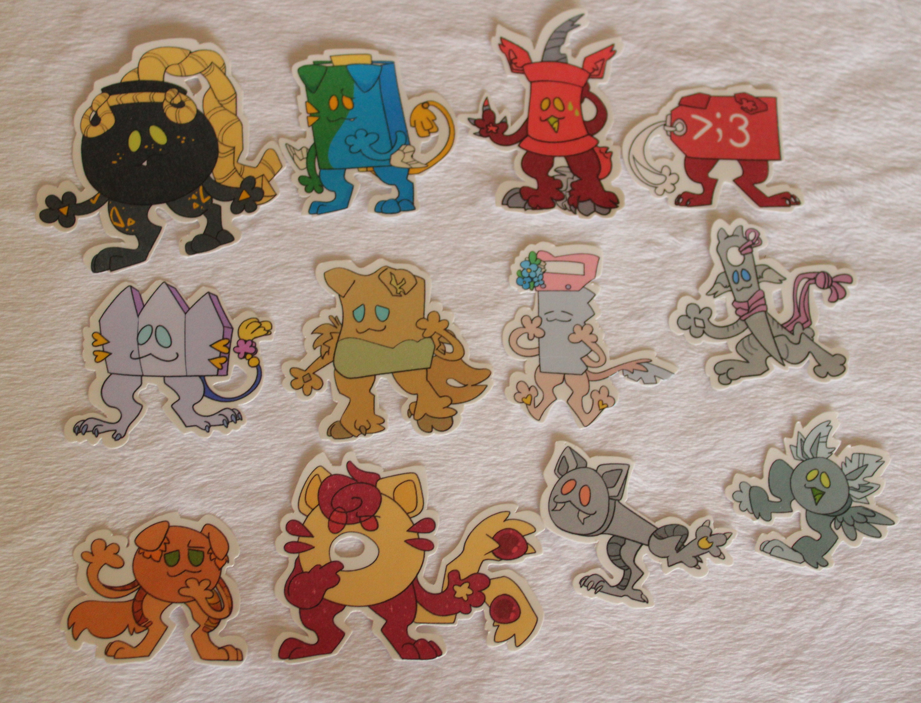 BFDI All Characters Chibi Sticker Set - Etsy