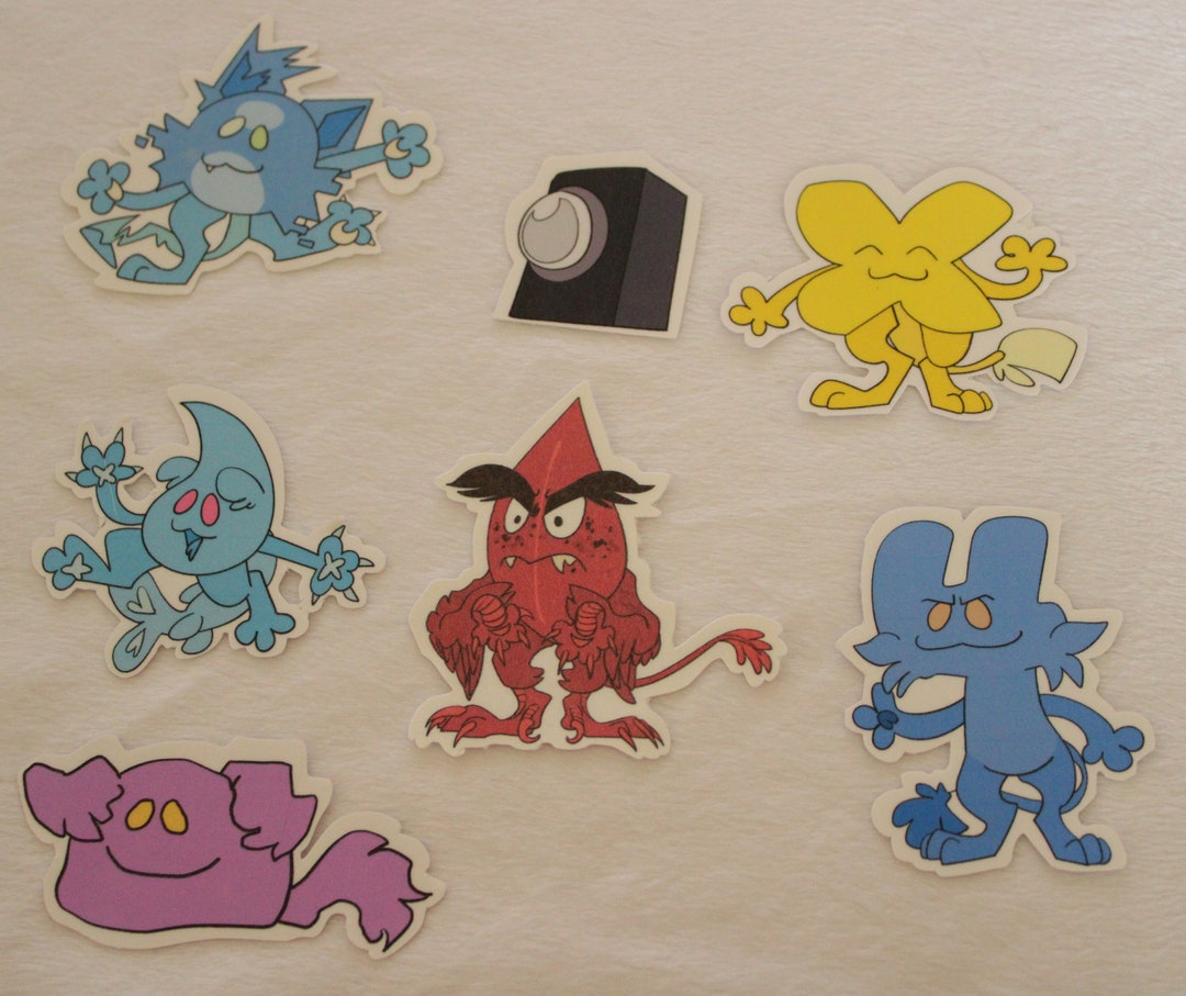 Bfdi All Characters Chibi Sticker Set Etsy