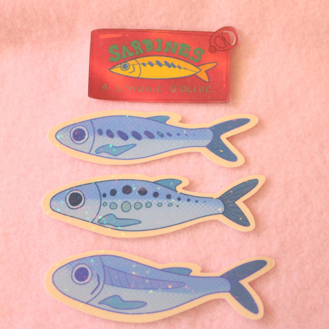 Sardine Sticker Set - Etsy