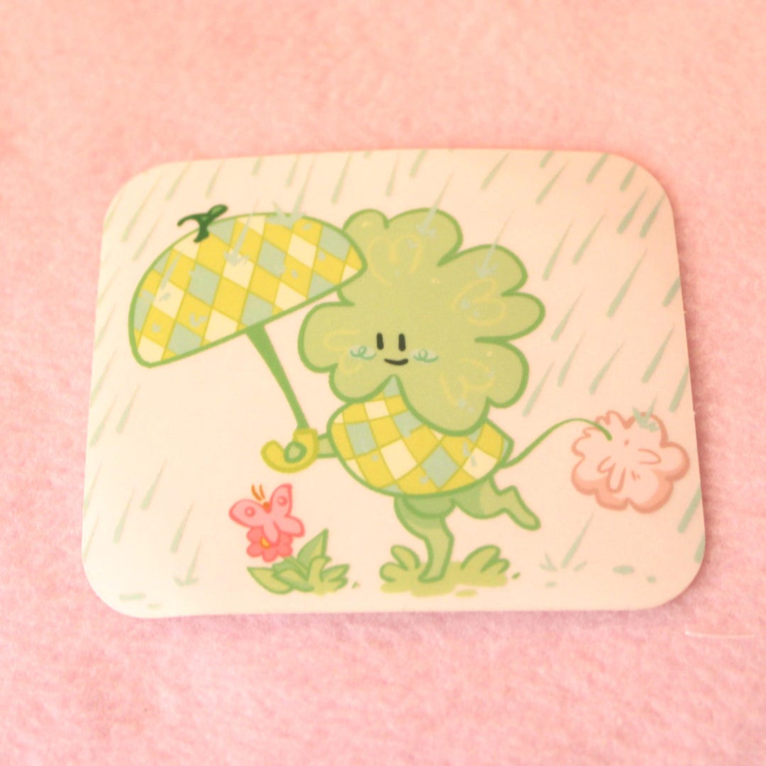 Clover II Rainy Day Clear Sticker | Fan Made Inanimate Insanity Merch ...