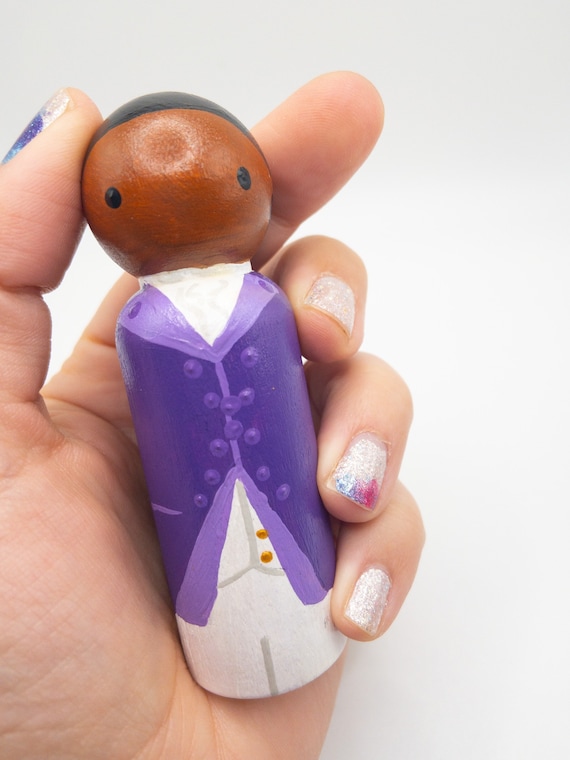 Aaron Burr hamilton Wooden Peg Doll - Etsy