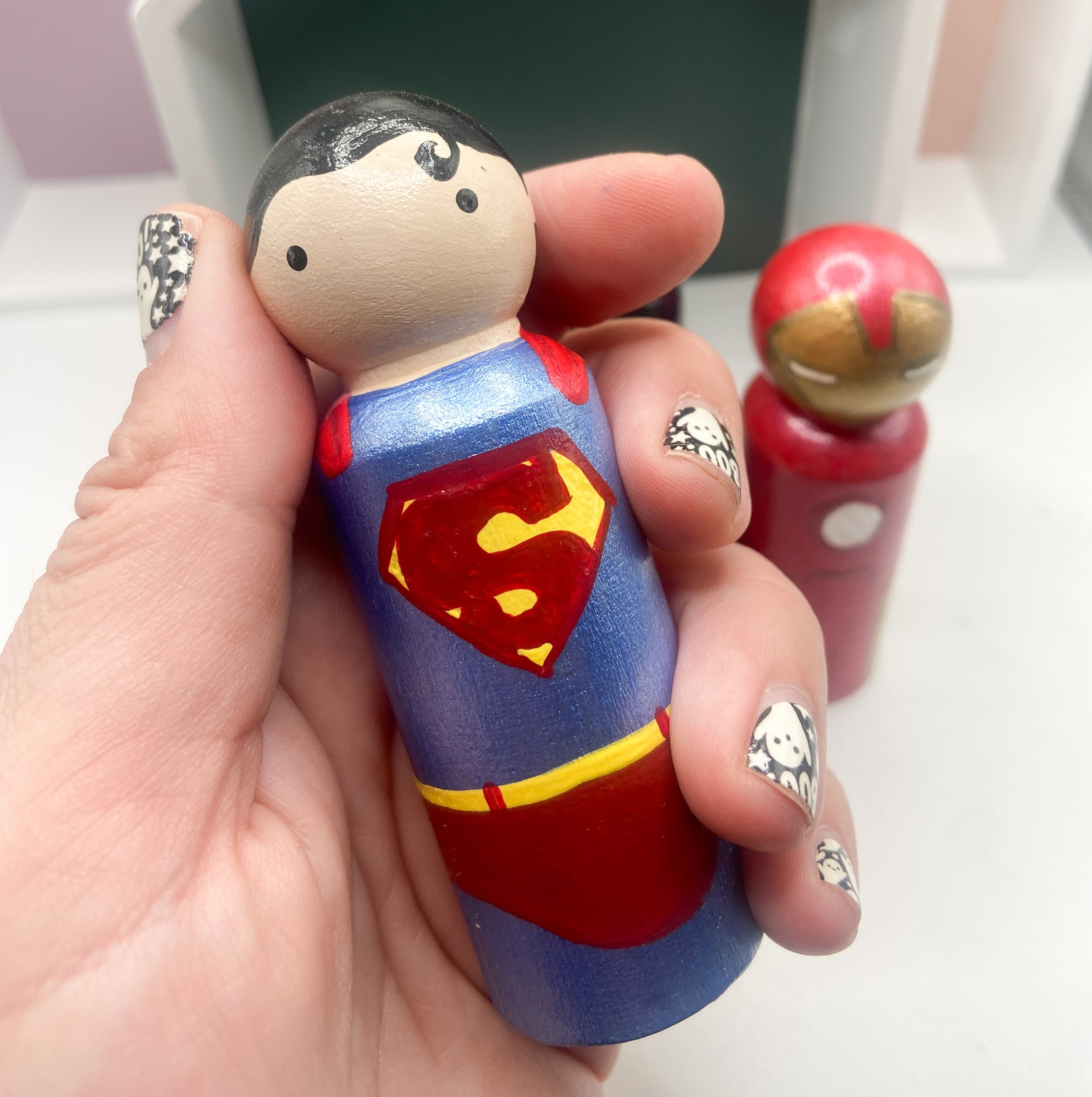 Super Hero Peg Doll - Etsy