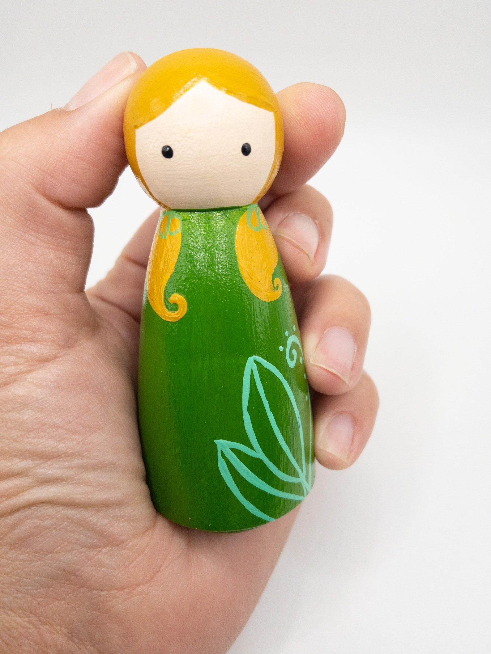 Rainbow Girl Peg Dolls | Etsy