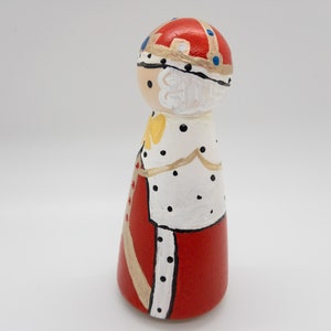 King George III (from Hamilton) Wooden Peg Doll - Etsy