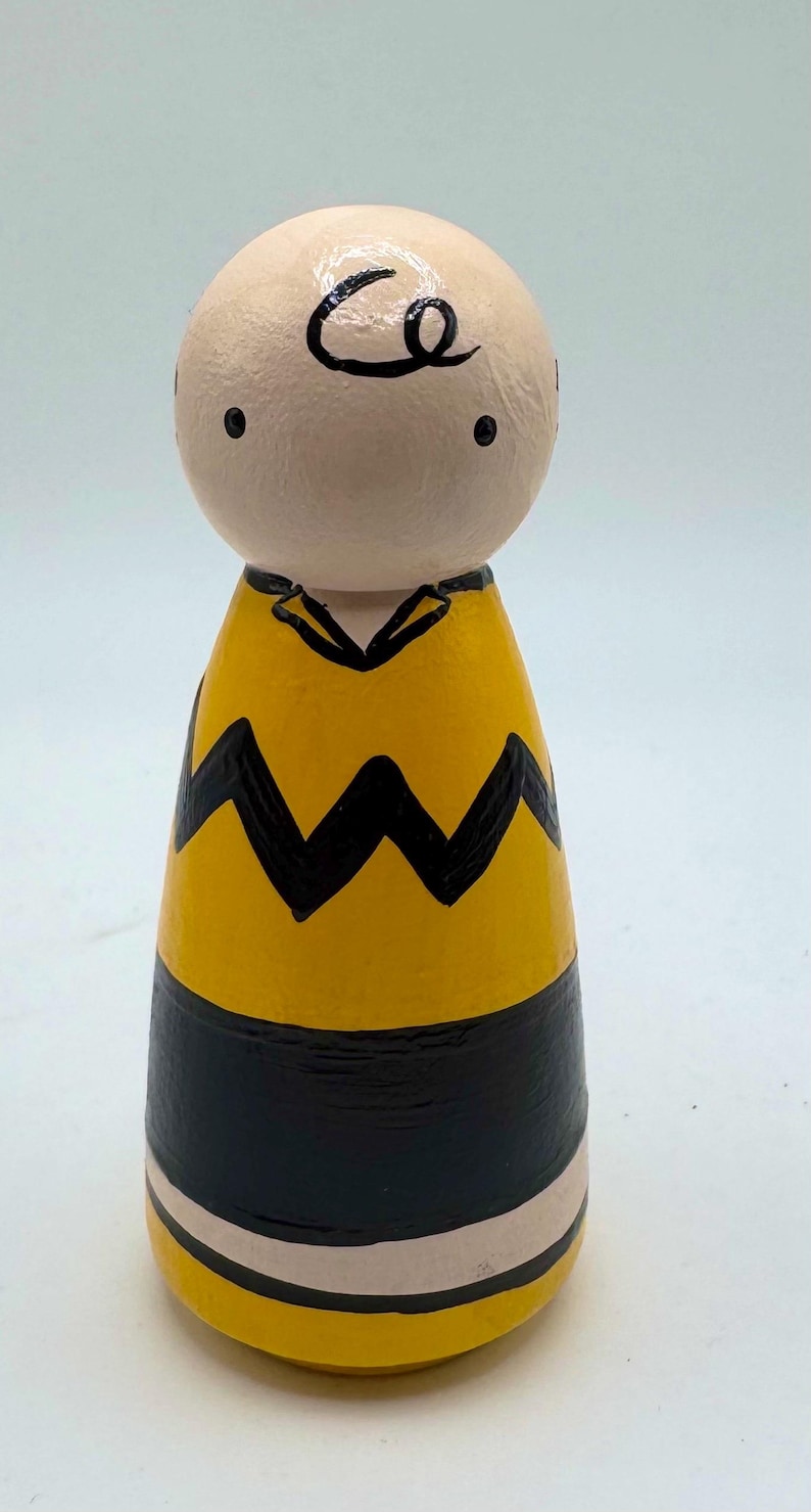 Peanuts Gang Wooden Peg Doll - Etsy