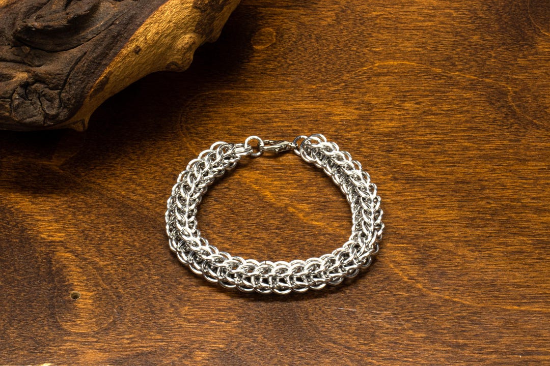 Full Persian Weave Chainmail Bracelet - Etsy
