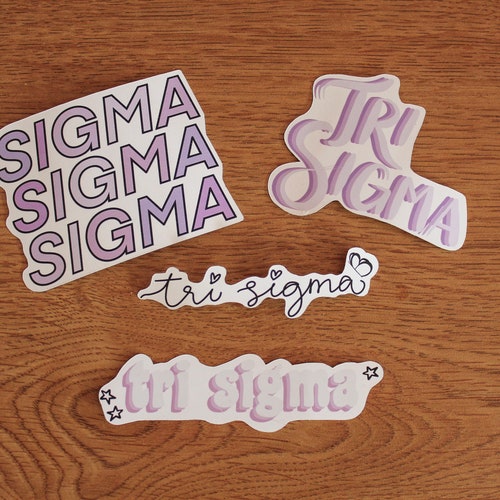 Tri Sigma Sigma Sigma Greek Sorority Lavalier Floating | Etsy