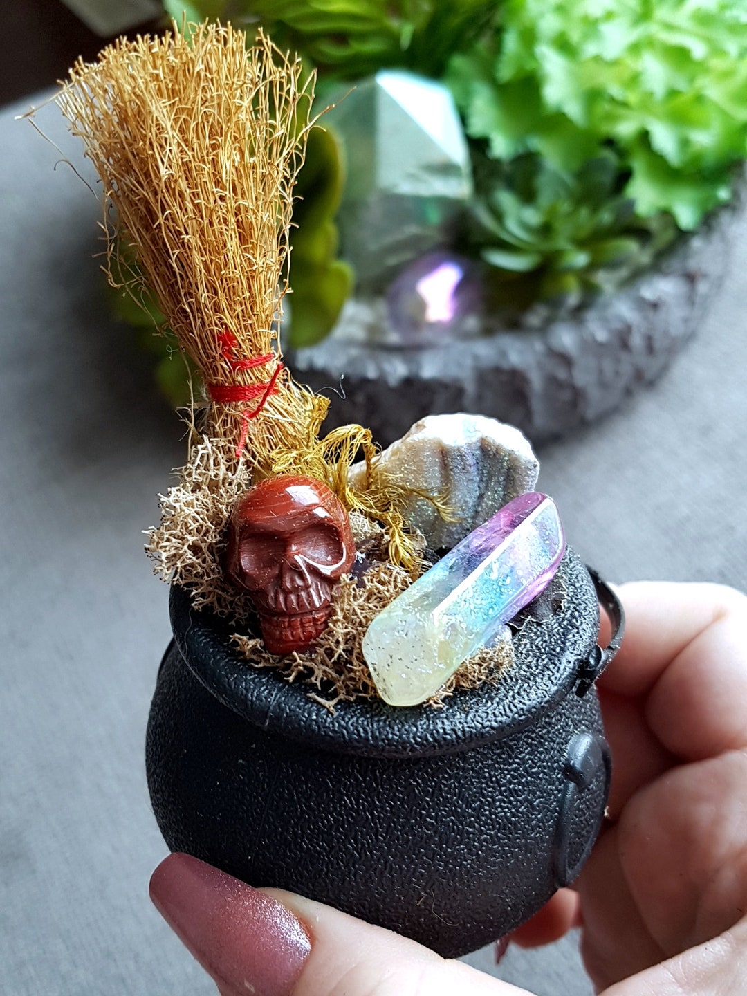 Crystal Cauldron - Etsy