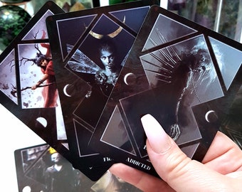 Dark Mirror Oracle Deck Cards Set Fantasy Art Tarot Card & Book ...