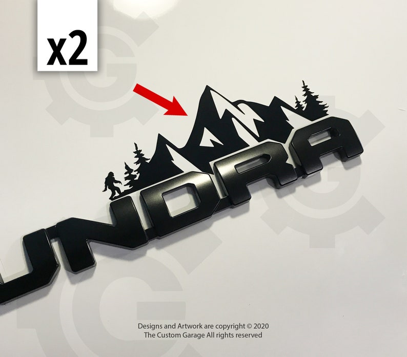 Mountain Decals for 2014-2024 Tundra Door Badge - Etsy