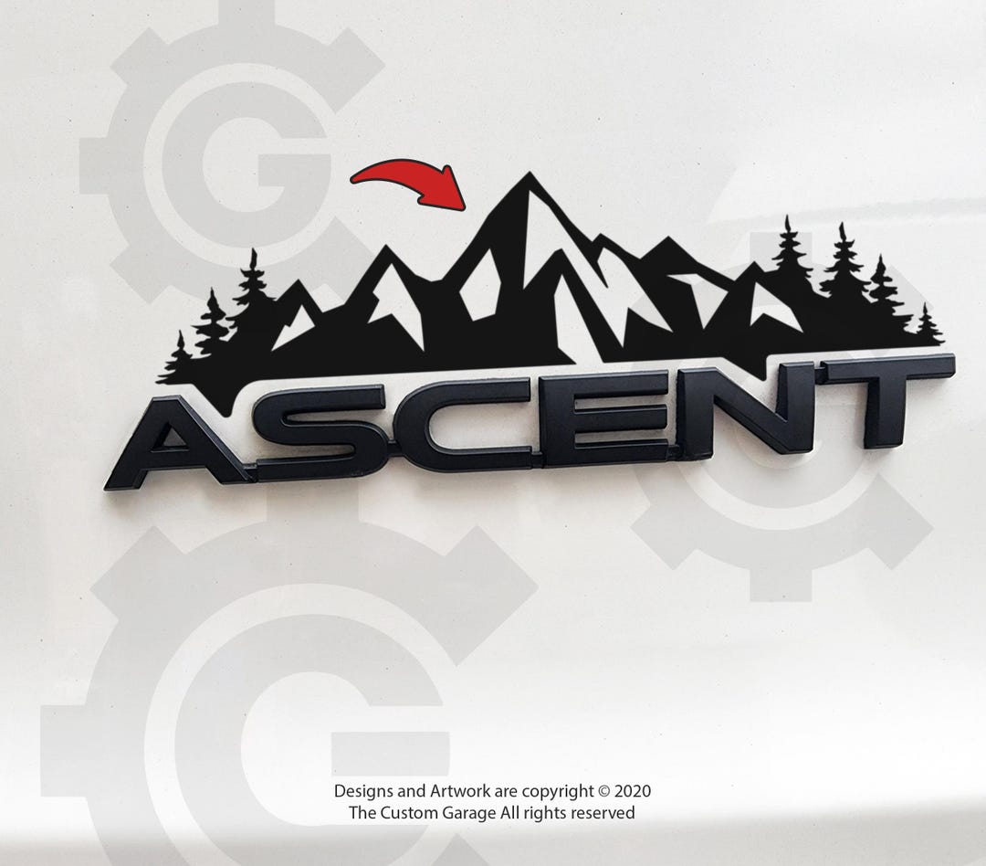 Mountain Decal for 2019-2025 Ascent Badge - Etsy