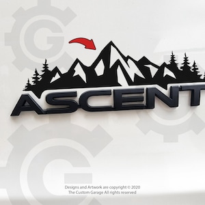 Mountain Decal for 2019-2025 Ascent Badge - Etsy