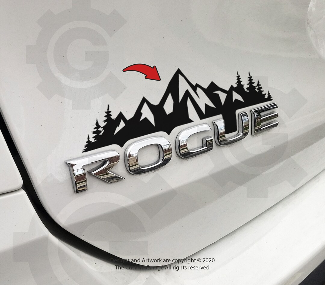Mountain Vinyl Decals for 2014-2020 Rogue Rear Badge - Etsy