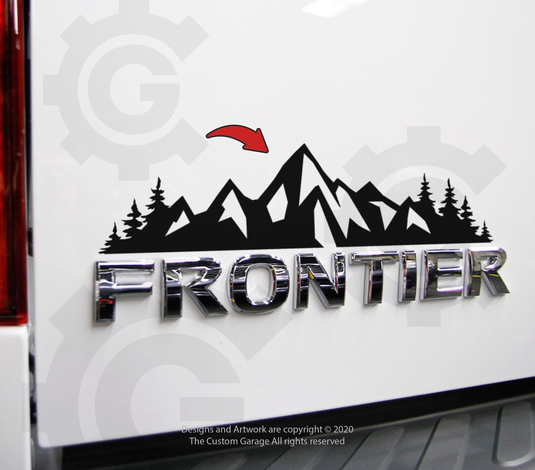Mountain and Tree Version 2 Vinyl Decal - Etsy