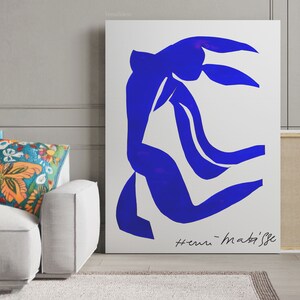 Matisse Blue Woman, Matisse Following Hair Art Print, Henri Matisse Nu ...