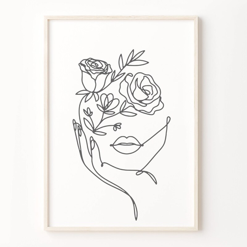 Women Line Drawing - Etsy