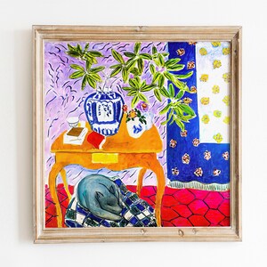 Henri Matisse | Interior With a Dog - Etsy