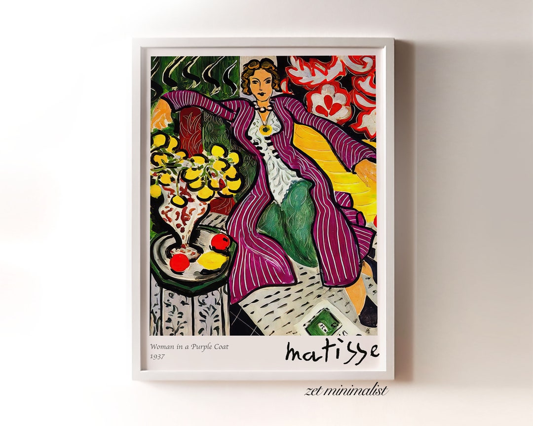 Matisse Wall Print Digital, Henri Matisse, Multicolor Aesthetic Poster ...