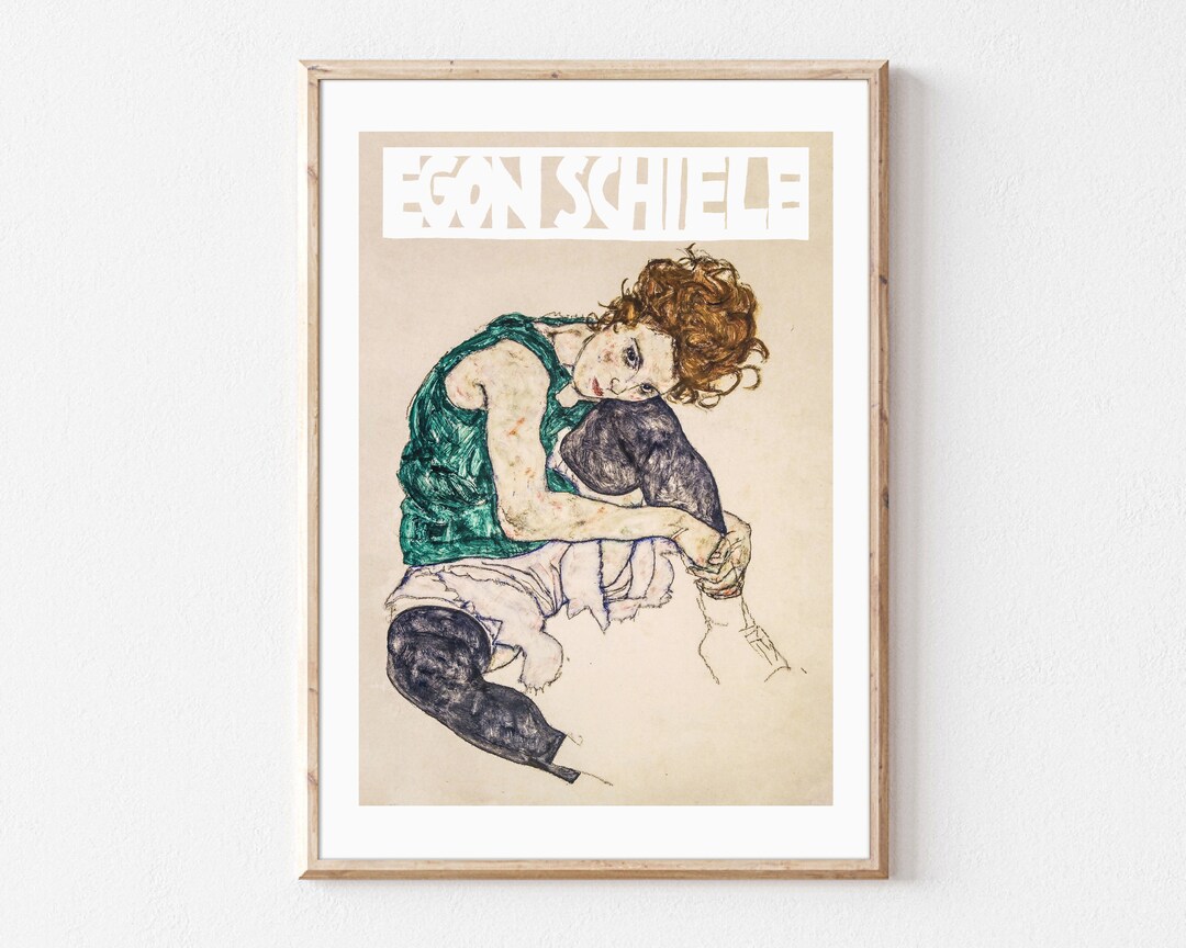 Egon Schiele Exhibition Poster Gallery Wall Print Bodies - Etsy