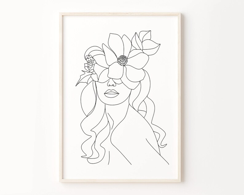 One Line Drawing One Line Art Drawing Woman Woman Line Art - Etsy