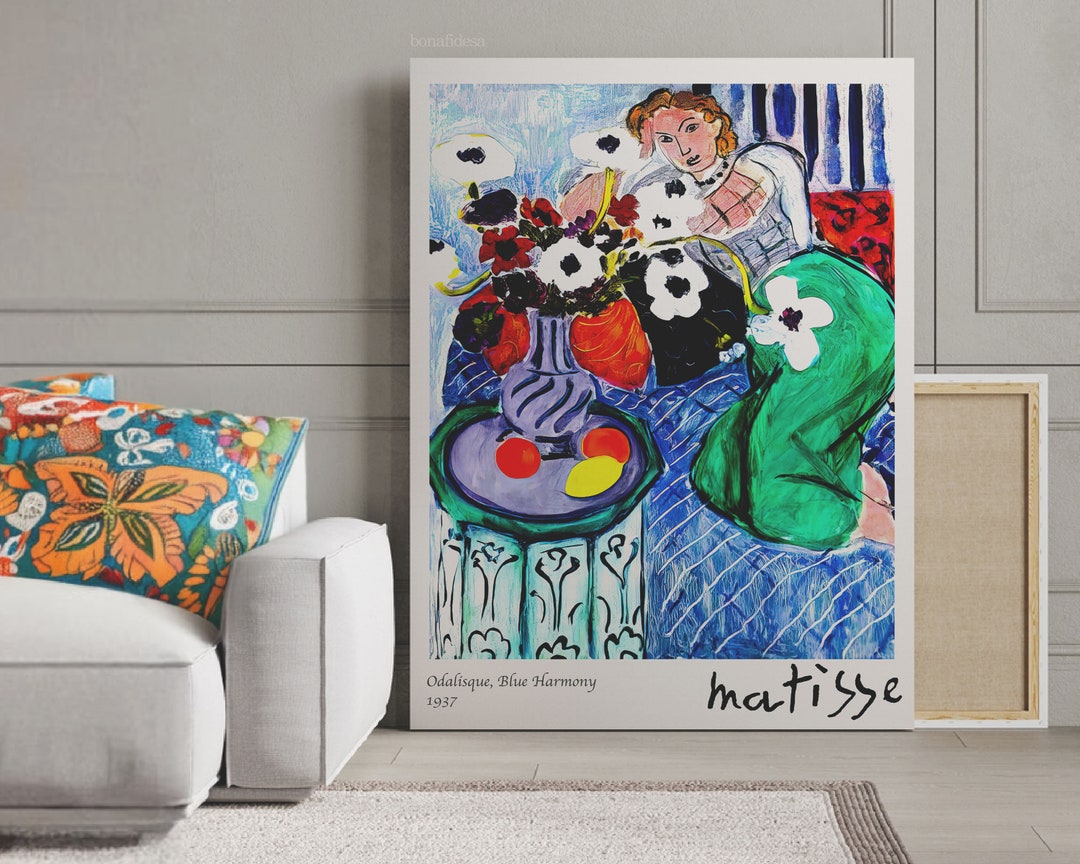 Henri Matisse | Odalisque, Blue Harmony - Etsy