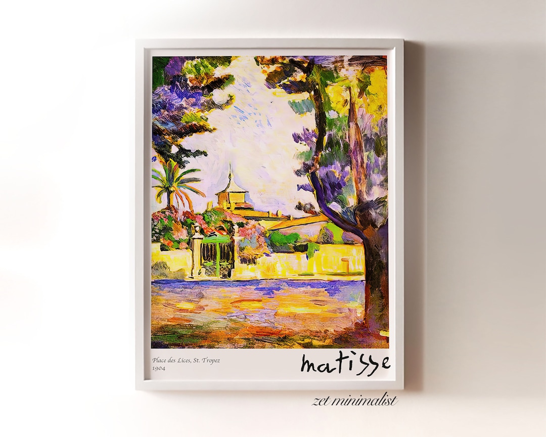 Henri Matisseplace Des Lices St.tropez 1904vintage and - Etsy Henri Matisseplace Des Lices St.tropez 1904vintage and - Etsy