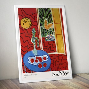 Henri Matisse Still Life on a Blue Table 1947 Vintageretro - Etsy