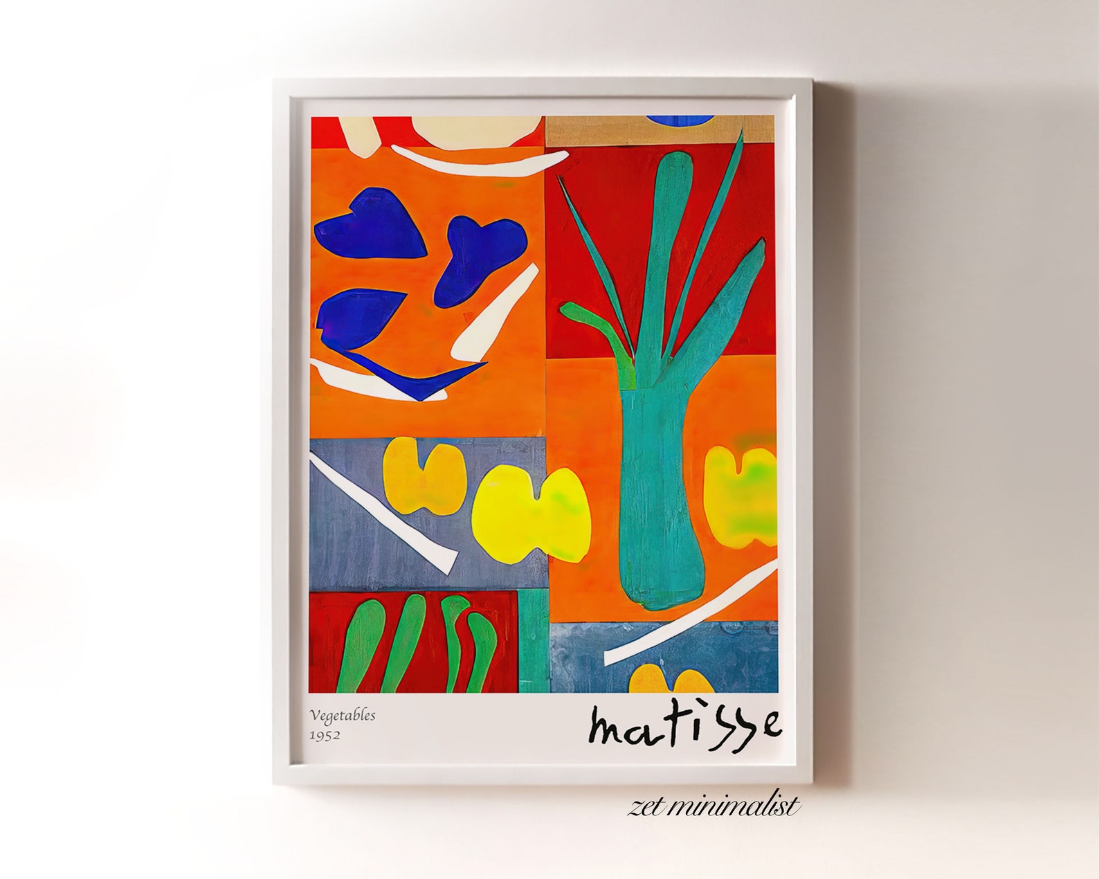 Matisse Poster Vegetables 1952 Matisse Wall Art Matisse Art - Etsy