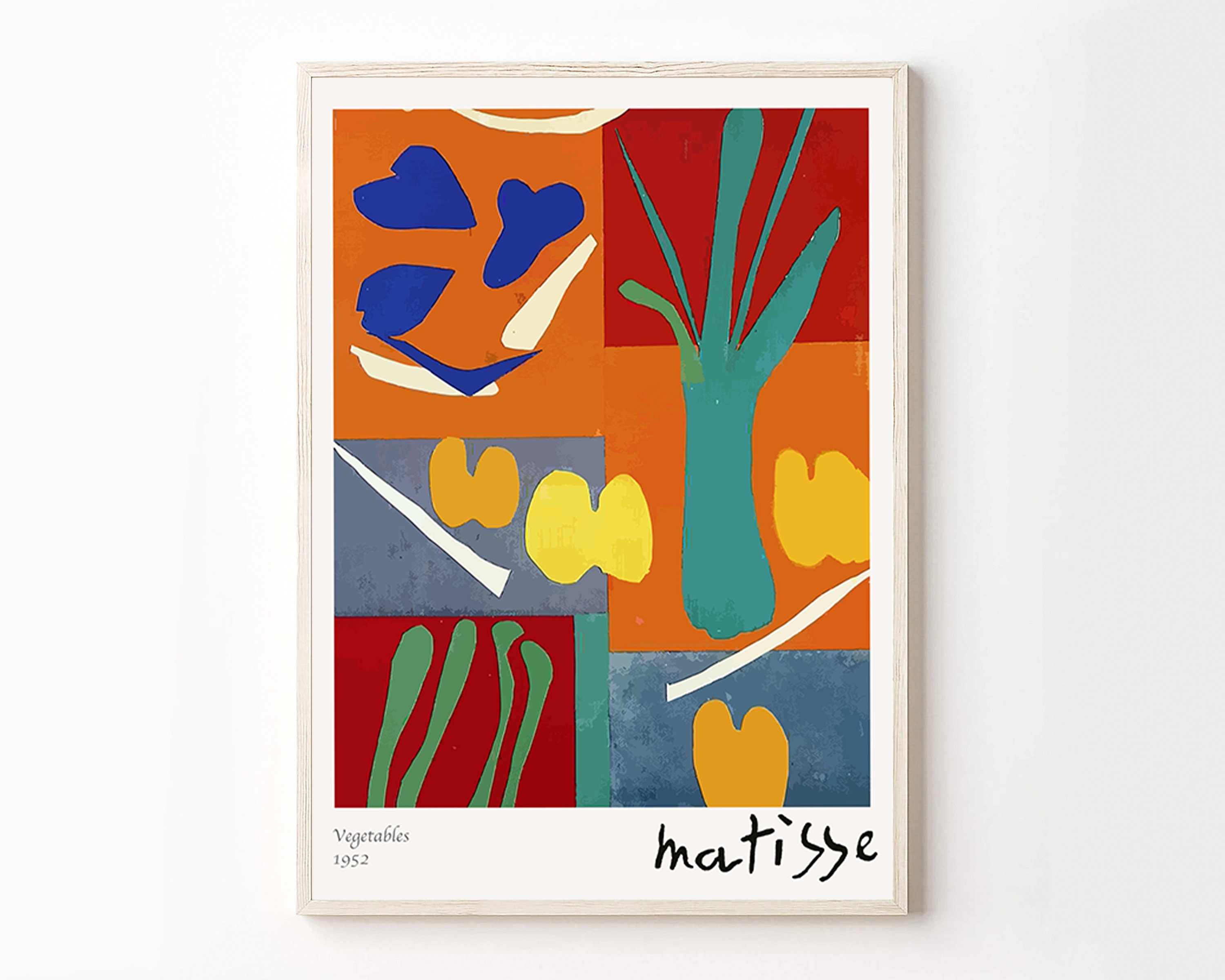 Matisse Poster Vegetables 1952 Matisse Wall Art Matisse Art - Etsy