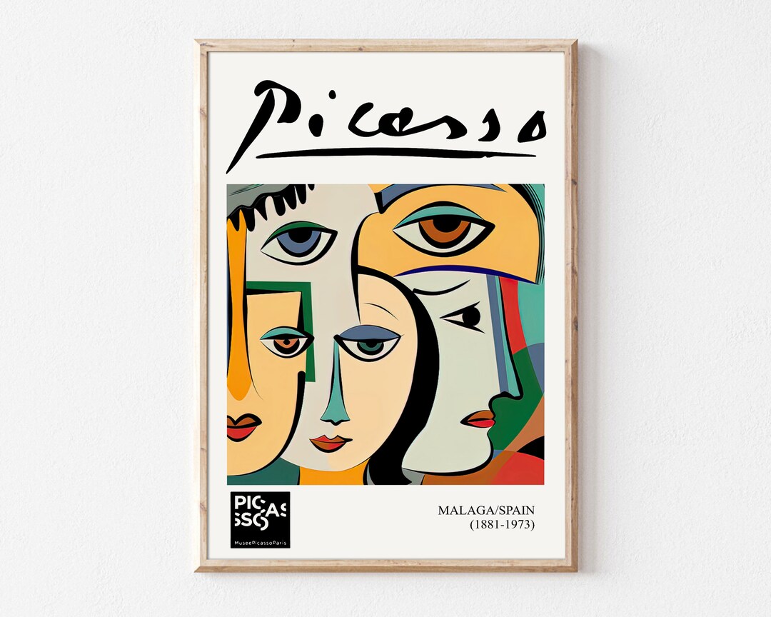 Picasso Print, Large Art Print, Eclectic Wall Art, Maximalist Decor ...