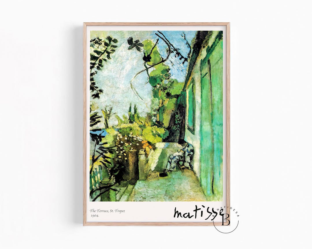 Henri Matisse 'the Terrace, St. Tropez' Vintage Art Print (digital ...