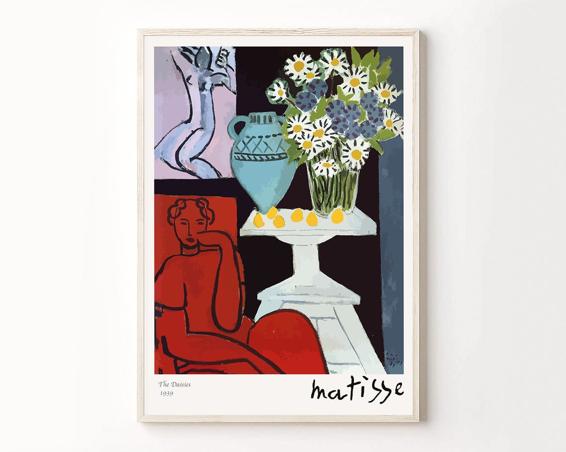 Henri Matisse the Daisies 1939 vintage Retro Exhibition | Etsy