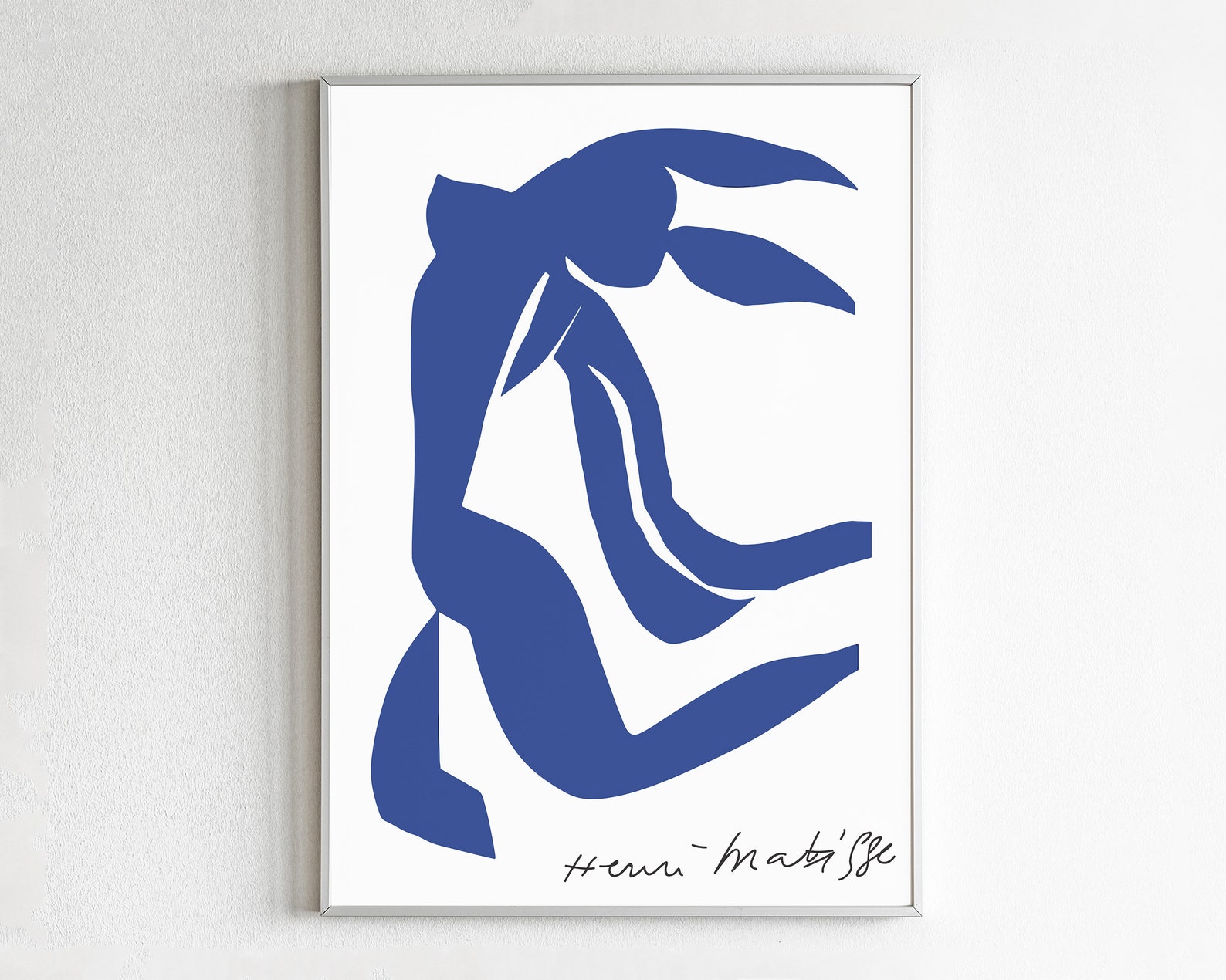 Matisse Blue Woman Matisse Following Hair Art Print Henri - Etsy