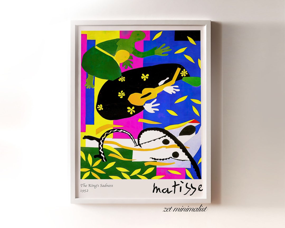 Matisse Cut Outs, Henri Matisse, Abstract Colorful Minimalist Wall Art ...