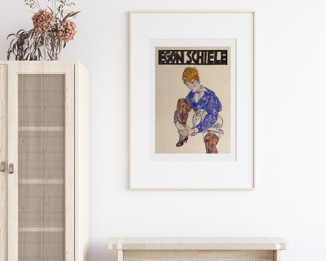 Egon Schiele Exhibition Poster Gallery Wall Print Bodies - Etsy