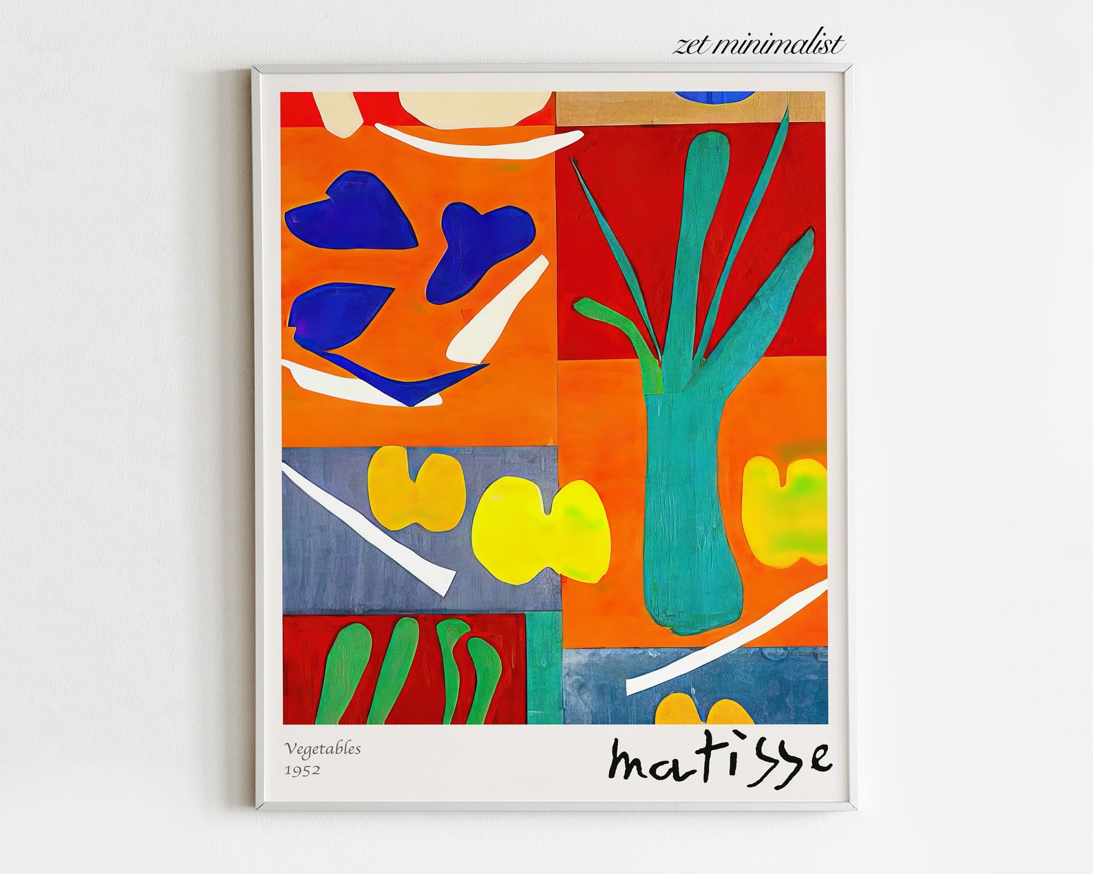 Matisse Poster Vegetables 1952 Matisse Wall Art Matisse Art - Etsy