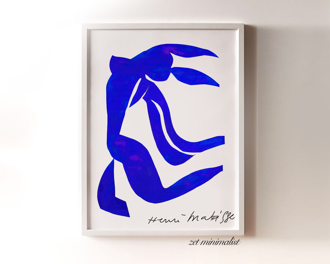Matisse Blue Woman, Matisse Following Hair Art Print, Henri Matisse Nu ...