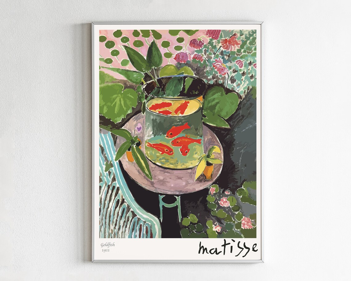 Henri Matisse Goldfish 1911 Vintage Retro Exhibition Poster - Etsy Canada