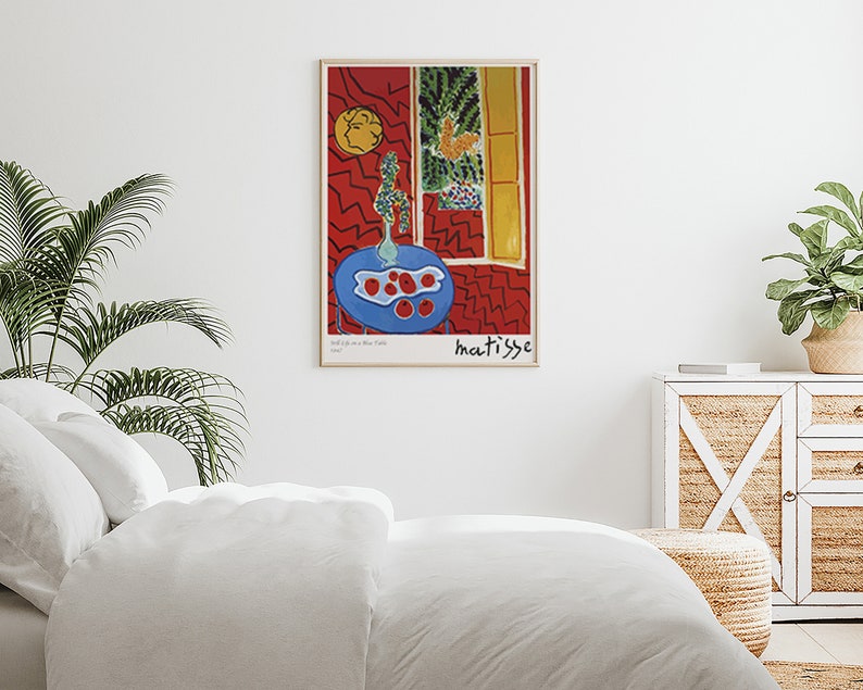 Henri Matisse Still Life on a Blue Table 1947 Vintageretro - Etsy