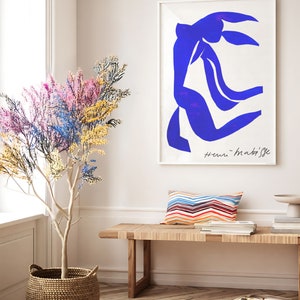 Matisse Blue Woman, Matisse Following Hair Art Print, Henri Matisse Nu ...