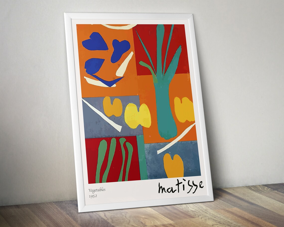 Matisse Poster Vegetables 1952 Matisse Wall Art Matisse Art - Etsy