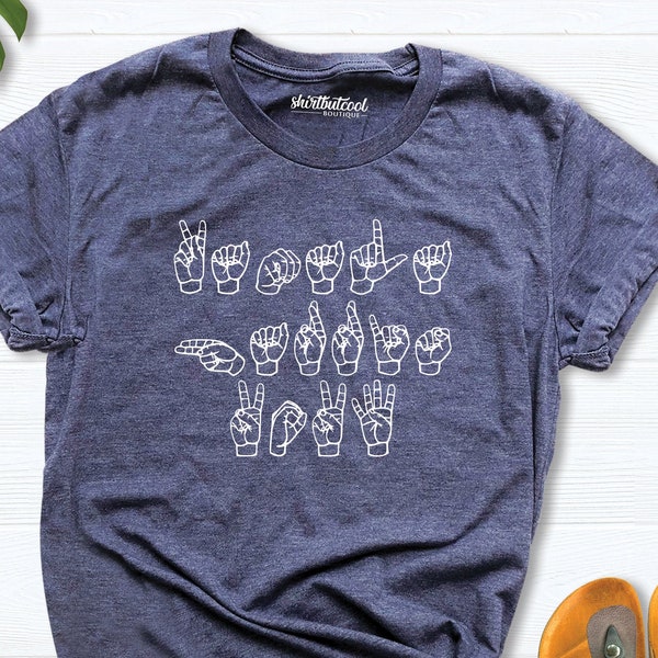 Sign Language Shirt - Etsy